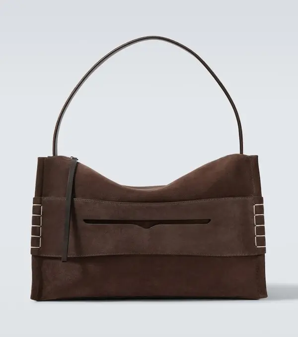 JW Anderson Loafer Large Suede Shoulder Bag