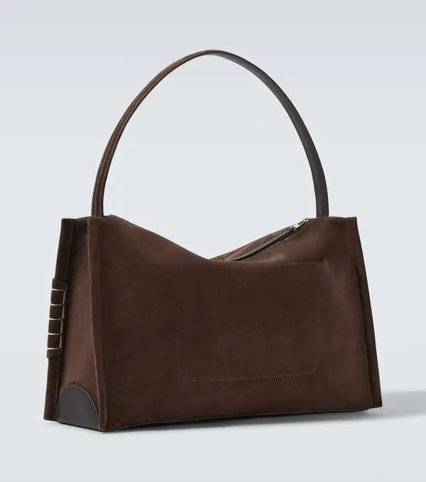 JW Anderson Loafer Large Suede Shoulder Bag