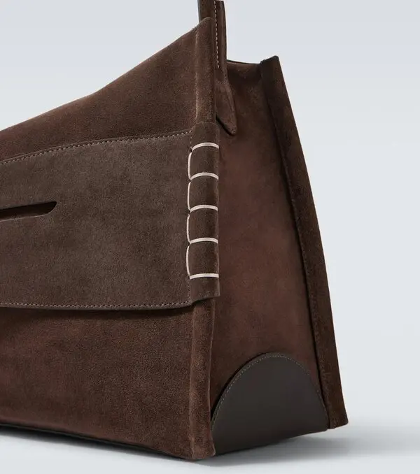 JW Anderson Loafer Large Suede Shoulder Bag