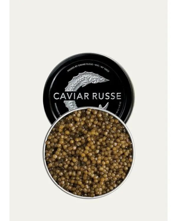 CAVIAR RUSSE Gold Osetra Caviar Tin, 4.4 Oz - Noclr