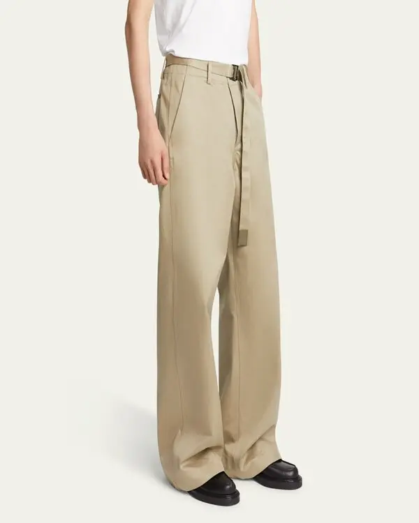 【美品】sacai Belted Cotton Chino Trouser sacai】Belted Cotton Chino Pants