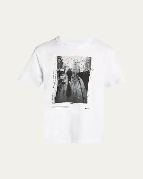 y*a様 sacai James Dean Tシャツ サイズ5 Sacai Marked Up James Dean Photo T-Shirt - White | Editorialist