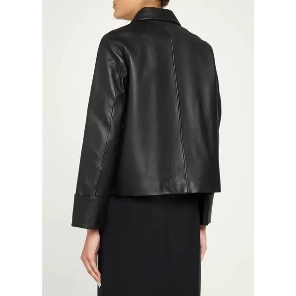 Theory Boxy Leather Jacket