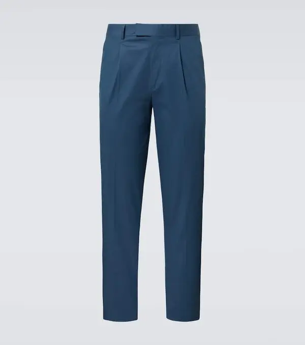 Zegna Straight Leg Cotton Trousers
