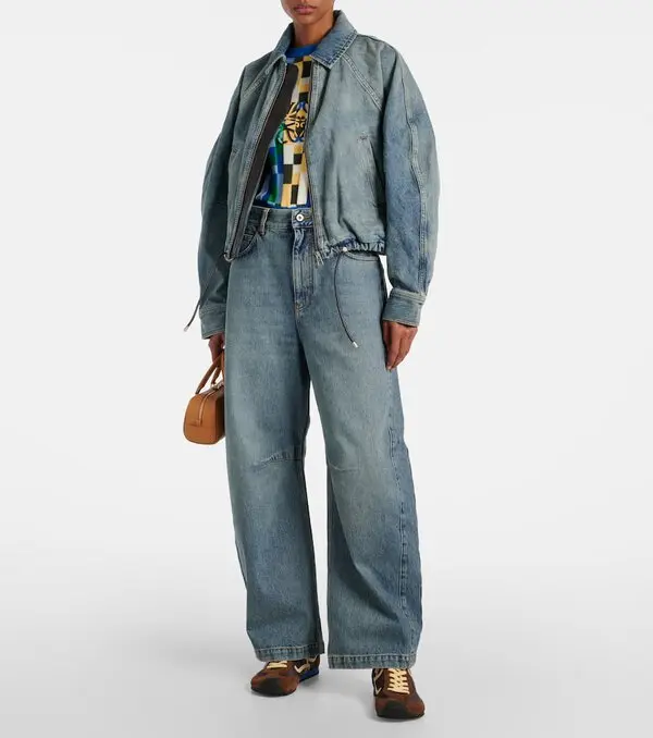 Loewe Anagram Barrel-leg Jeans