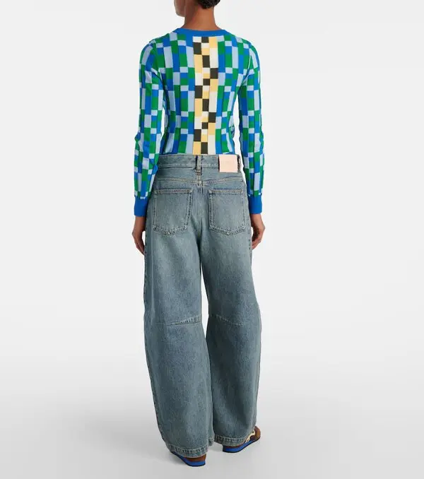 Loewe Anagram Barrel-leg Jeans