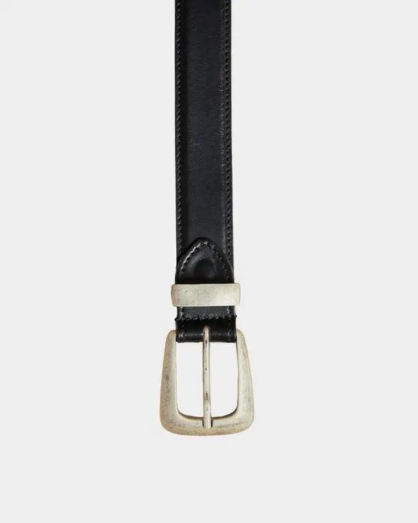 Khaite Benny Leather Belt - Black