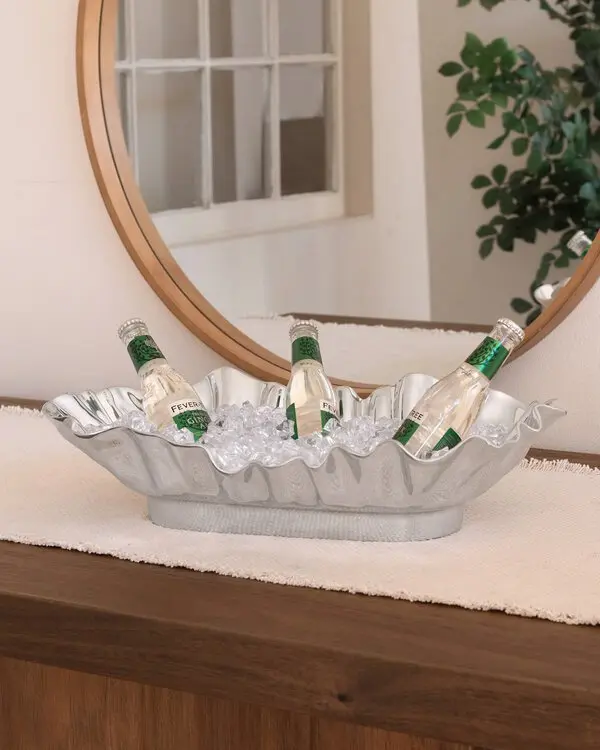 BEATRIZ BALL X Gretchen Murchison Vento Bloom Large Rectangle Bowl - Silver