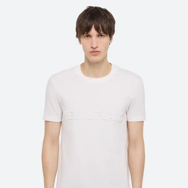 Helmut Lang Embossed Logo T-shirt - Optic White