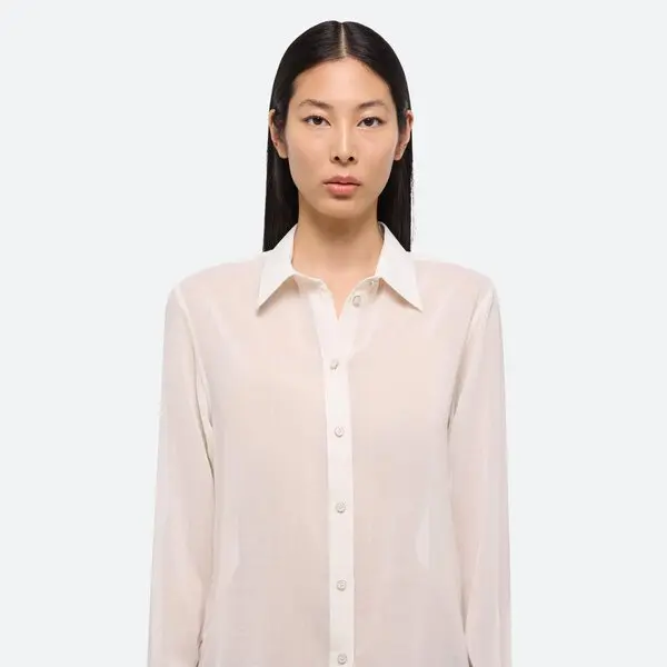 Helmut Lang Sheer Classic Shirt - Ivory