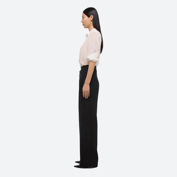 Helmut Lang Sheer Double-pleated Trousers