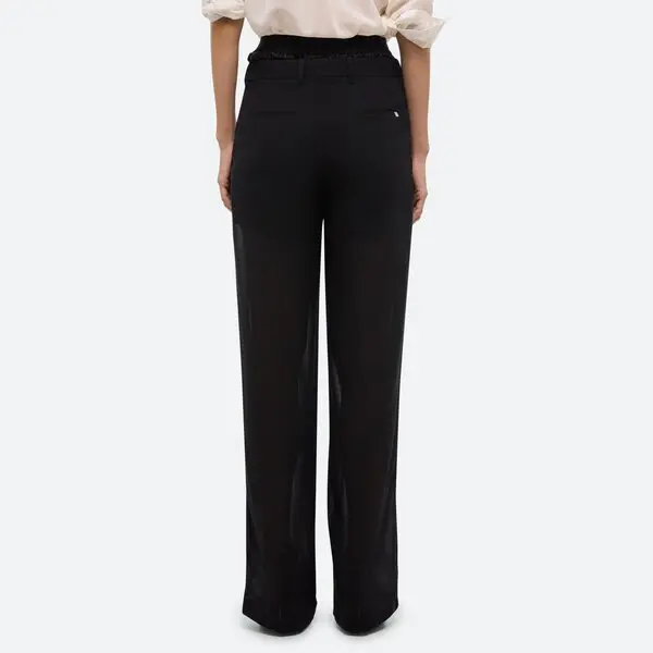 Helmut Lang Sheer Double-pleated Trousers
