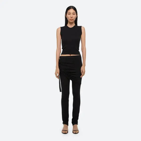 Helmut Lang Lyocell Jersey Pants With Attached Skirt