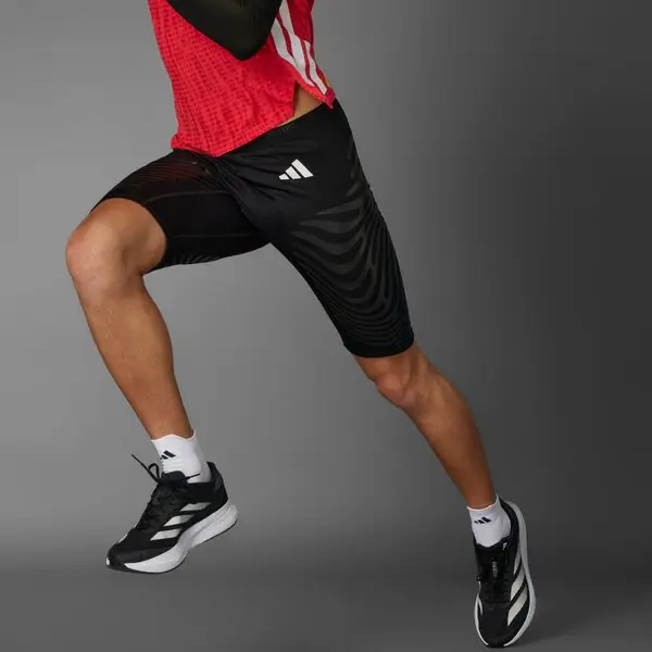 Adidas Adizero Control Running Short Leggings - Black
