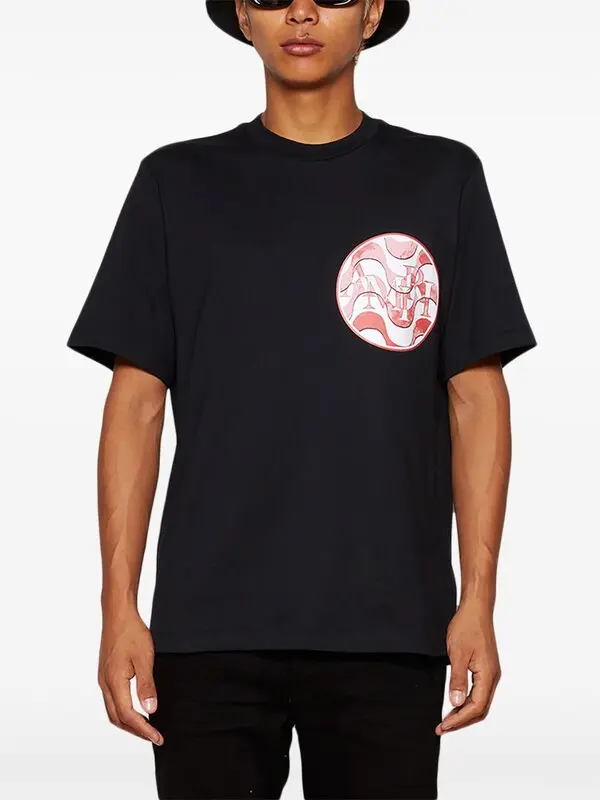 Amiri Wave-print Cotton T-shirt