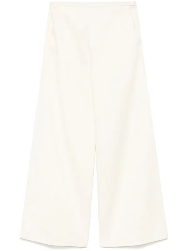 FORTE_FORTE Twill Straight-leg Trousers