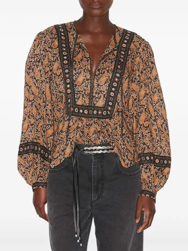 MARANT ETOILE Gayle Blouse - Brown
