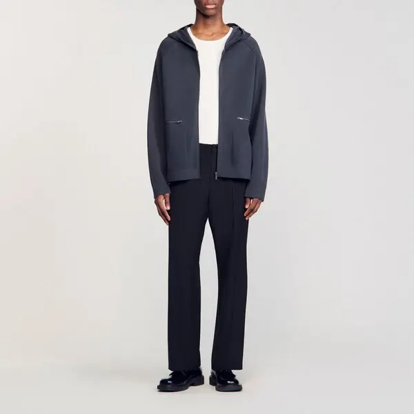 Sandro Milano Knit Hooded Cardigan
