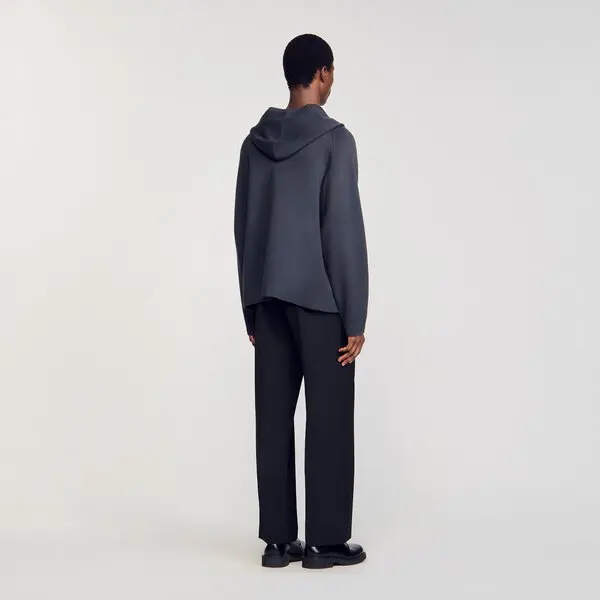 Sandro Milano Knit Hooded Cardigan