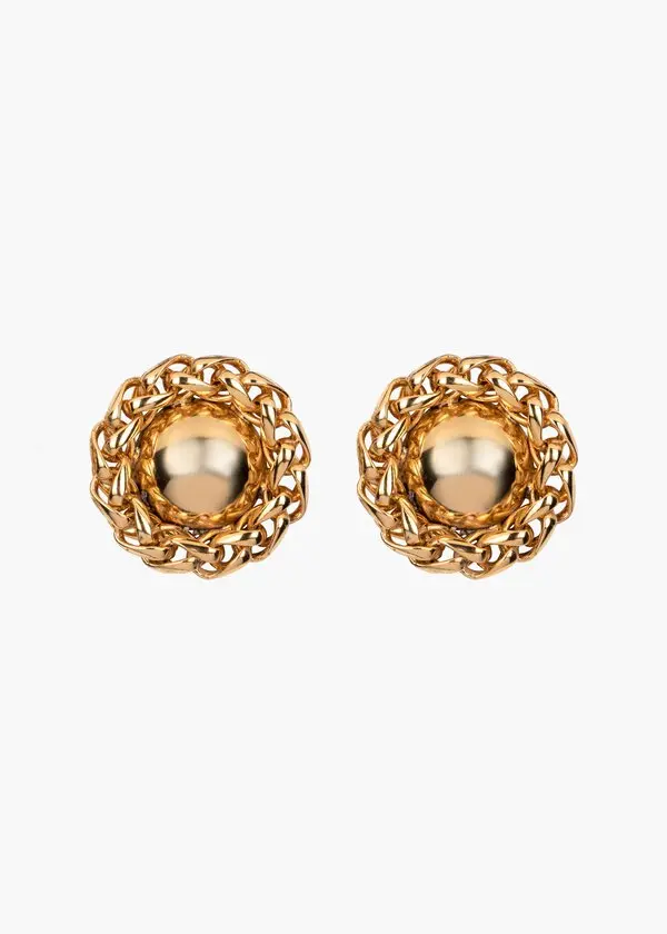 JENNIFER BEHR Brooke Stud Earrings - Gold