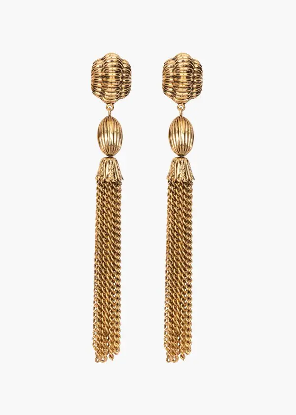 JENNIFER BEHR Arthella Tasseled Earrings - Gold