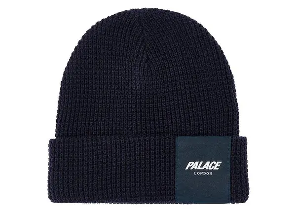PALACE London Waffle Beanie - Navy Blue