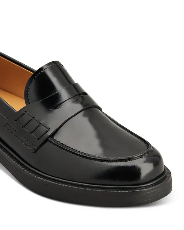 TOD'S Leather Loafer Flats - Black