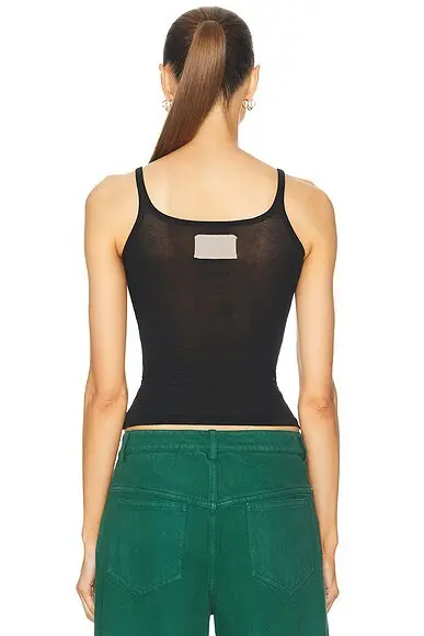 AYA MUSE Scoop Tank Top - Black