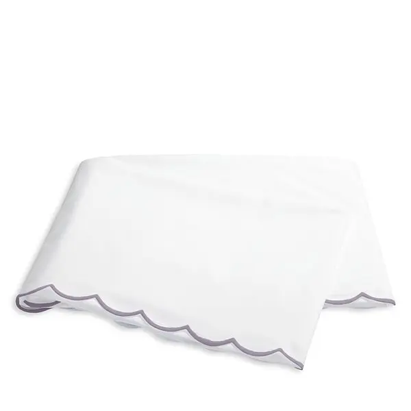 MATOUK Dakota Percale Flat Sheet, Full/queen - Deep Lilac