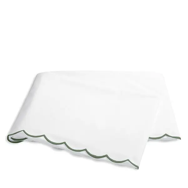 MATOUK Dakota Percale Flat Sheet, Full/queen - Palm
