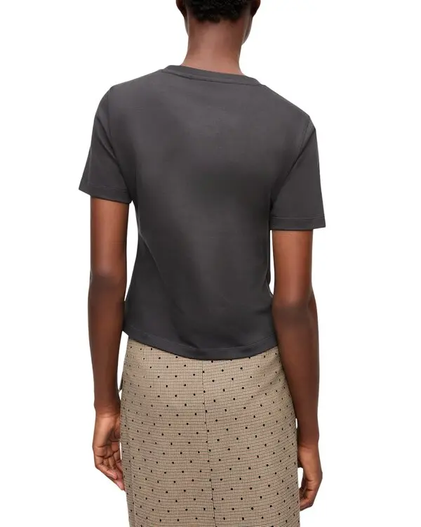 GANNI Heavy Heart Tonal Logo Tee