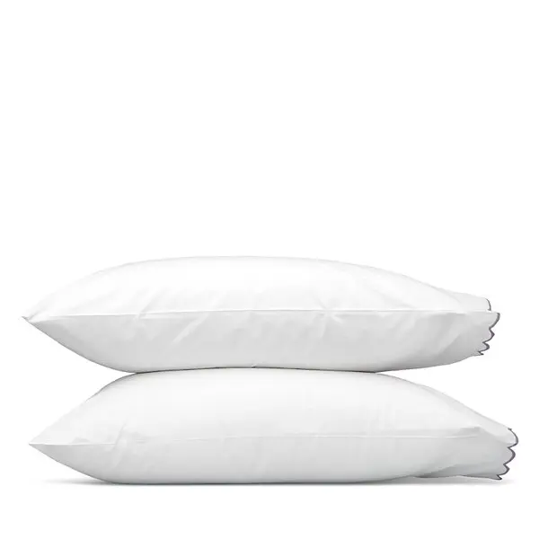 MATOUK Dakota Percale Standard Pillowcase, Set Of 2 - Deep Lilac