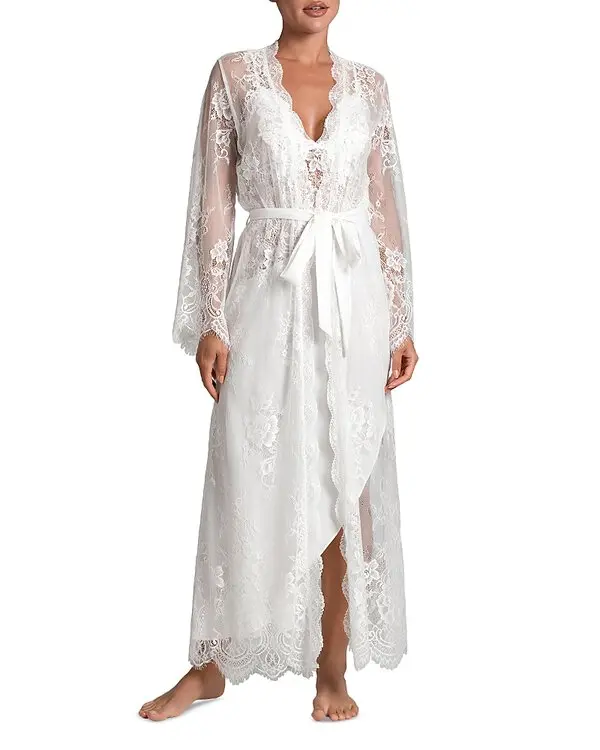 IN BLOOM BY JONQUIL Scalloped Lace Robe - Ivory