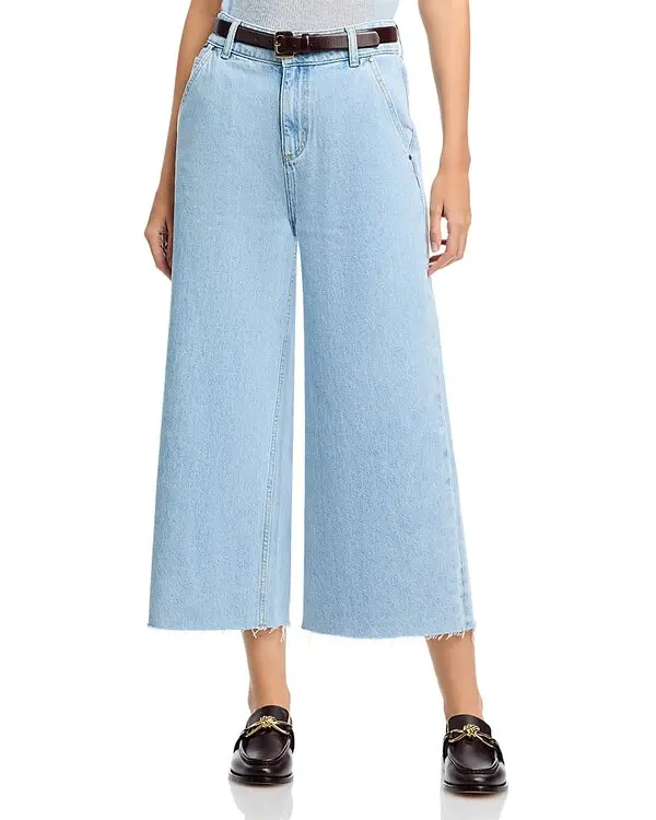 BOSS Sorcerous High Rise Wide Leg Jeans