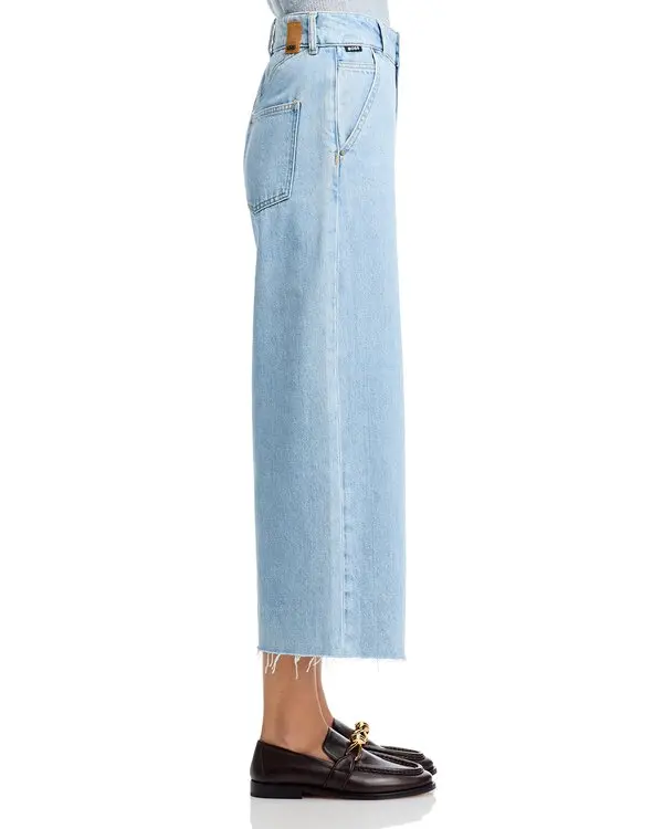 BOSS Sorcerous High Rise Wide Leg Jeans