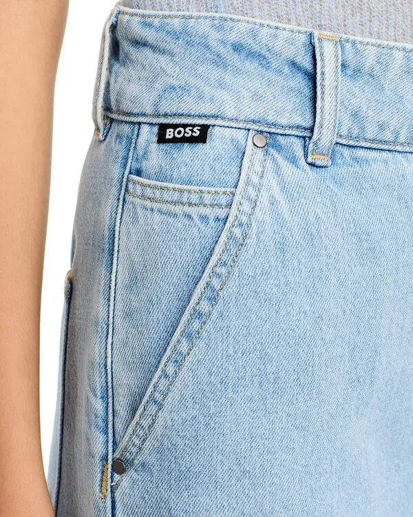 BOSS Sorcerous High Rise Wide Leg Jeans