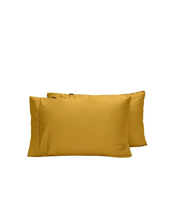 ETTITUDE Cleanbamboo Signature Sateen Pillowcase Set - Saffron