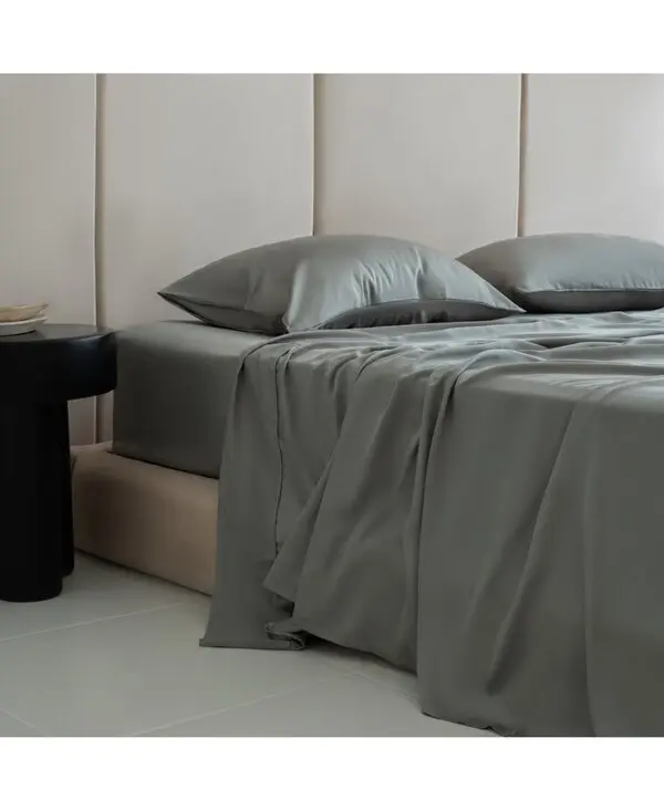 ETTITUDE Cleanbamboo Signature Sateen Sheet Set - Sage