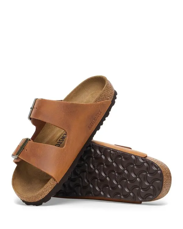 BIRKENSTOCK Arizona Slide Sandals - Cognac