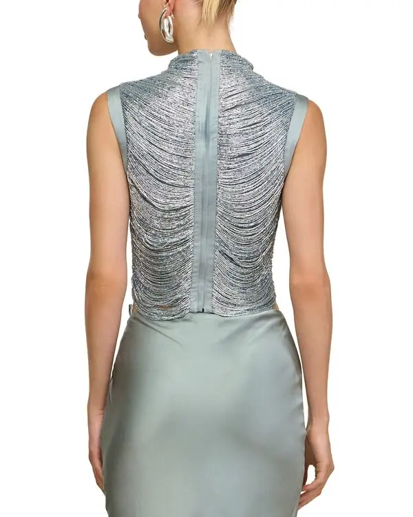 Cult Gaia Embellished Top - Celadon