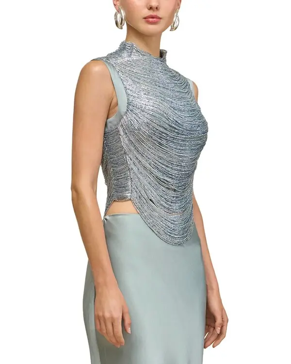 Cult Gaia Embellished Top - Celadon