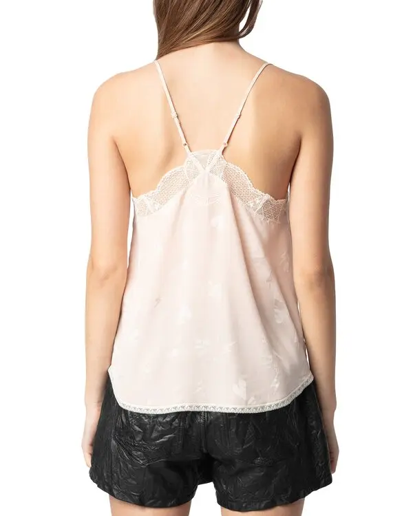 Zadig&Voltaire Christy Silk Flash Heart Camisole