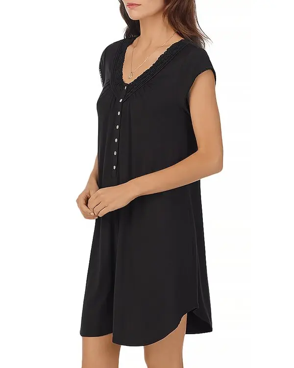 Eileen West Short Sleepshirt - Black
