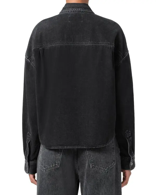 AGOLDE Myah Cropped Denim Shirt