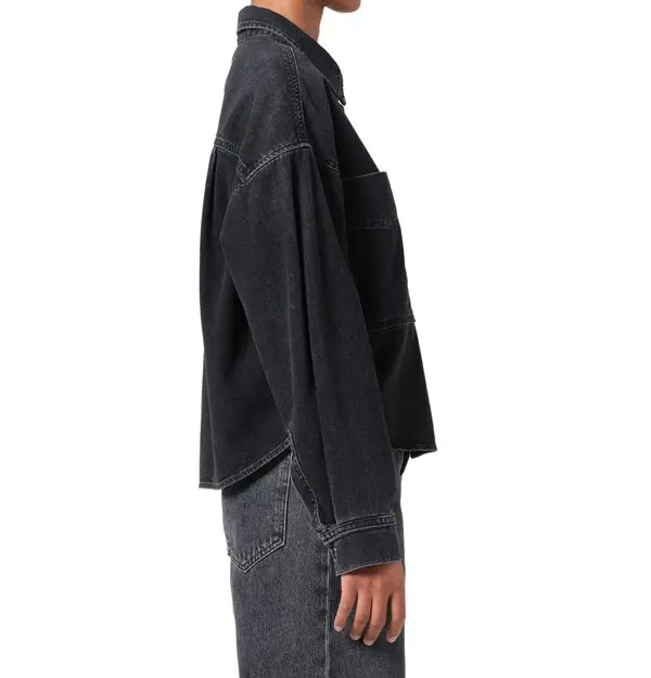 AGOLDE Myah Cropped Denim Shirt