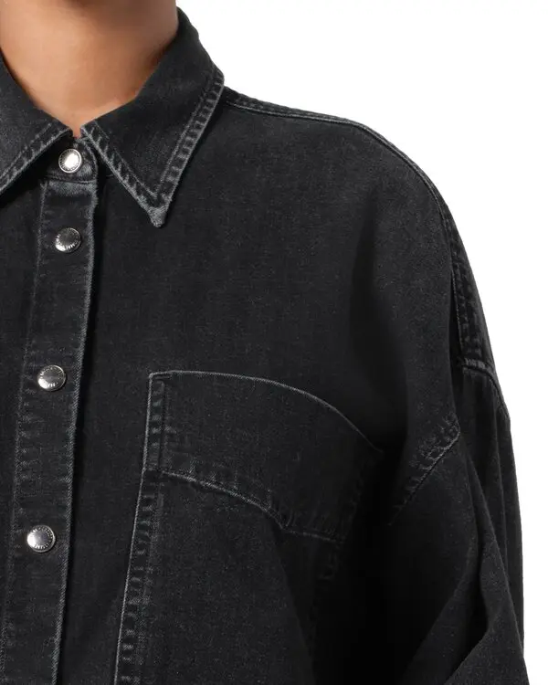 AGOLDE Myah Cropped Denim Shirt