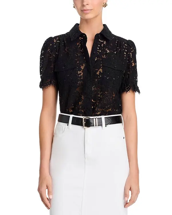 Generation Love Mina Lace Shirt - Black