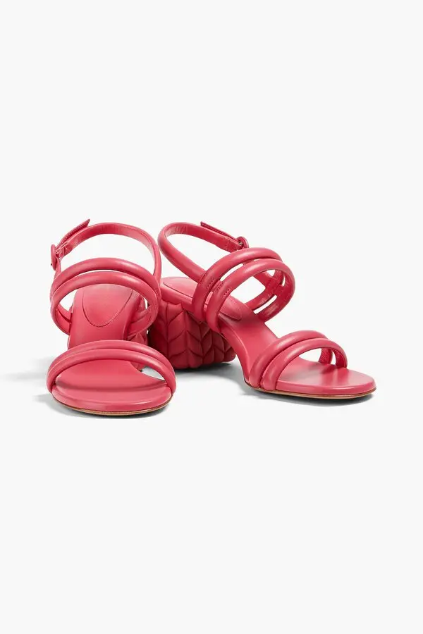 GIANVITO ROSSI Florea Leather Slingback Sandals