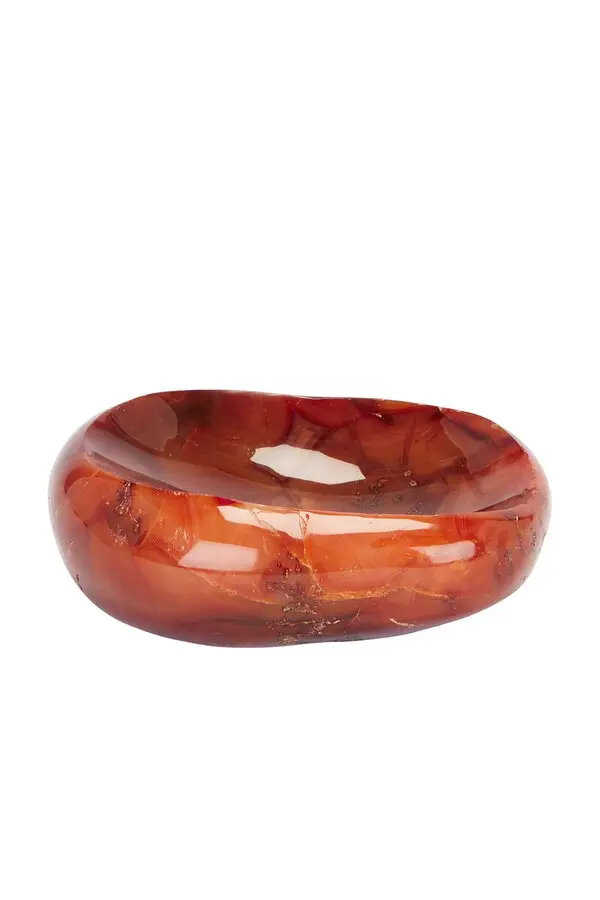 LOREN STEWART Cecilia Bowl In Orange - Carnelian