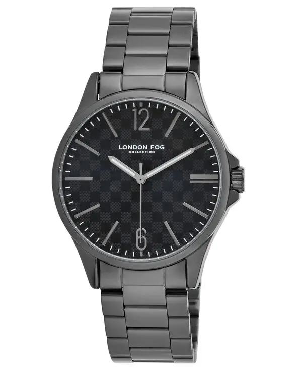 London Fog Quartz Aberdeen Alloy Watch - Black